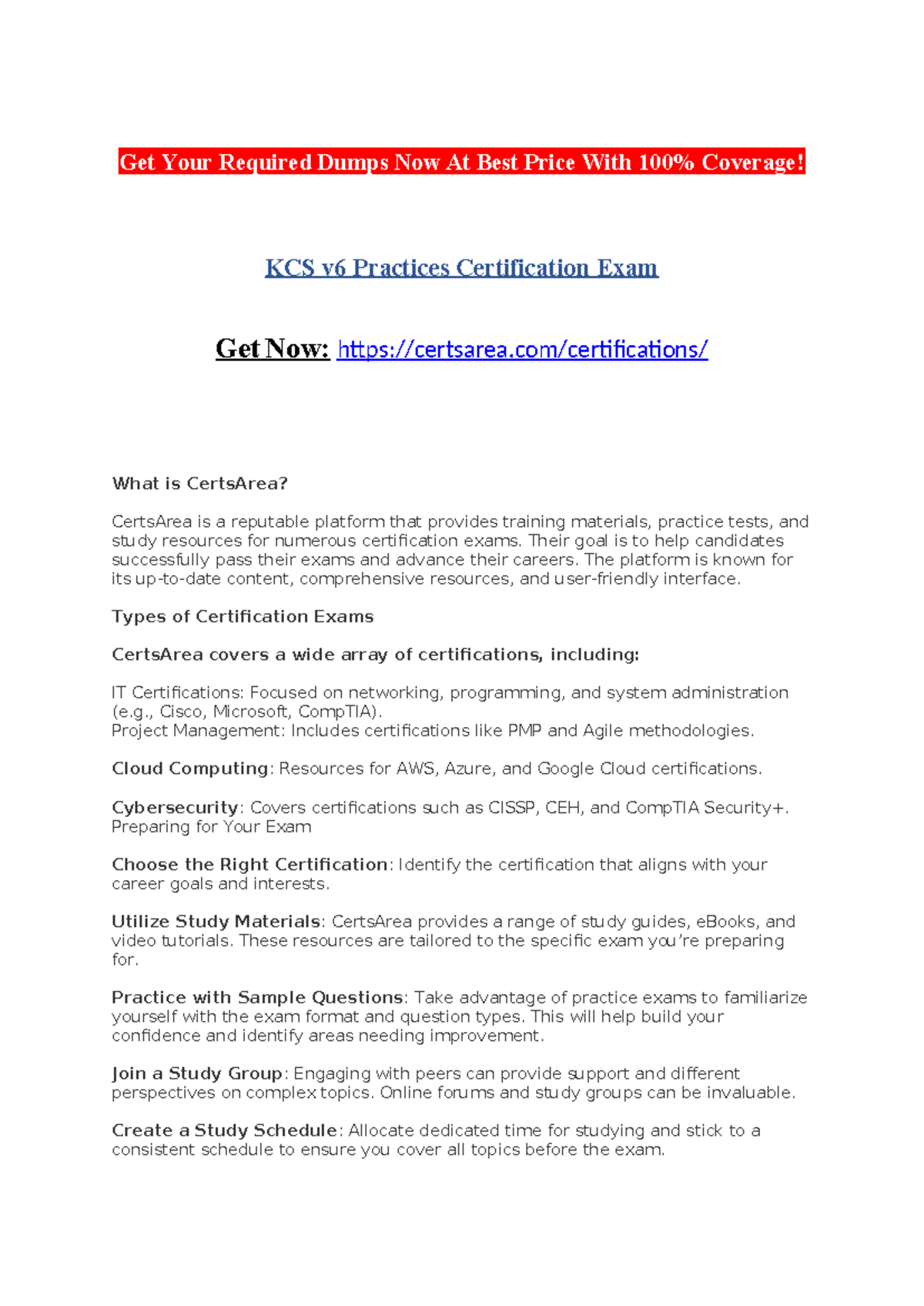 KCS v6 Practices Certification Exam - Get Your Required Dumps Now At Best Price With 100% ...
