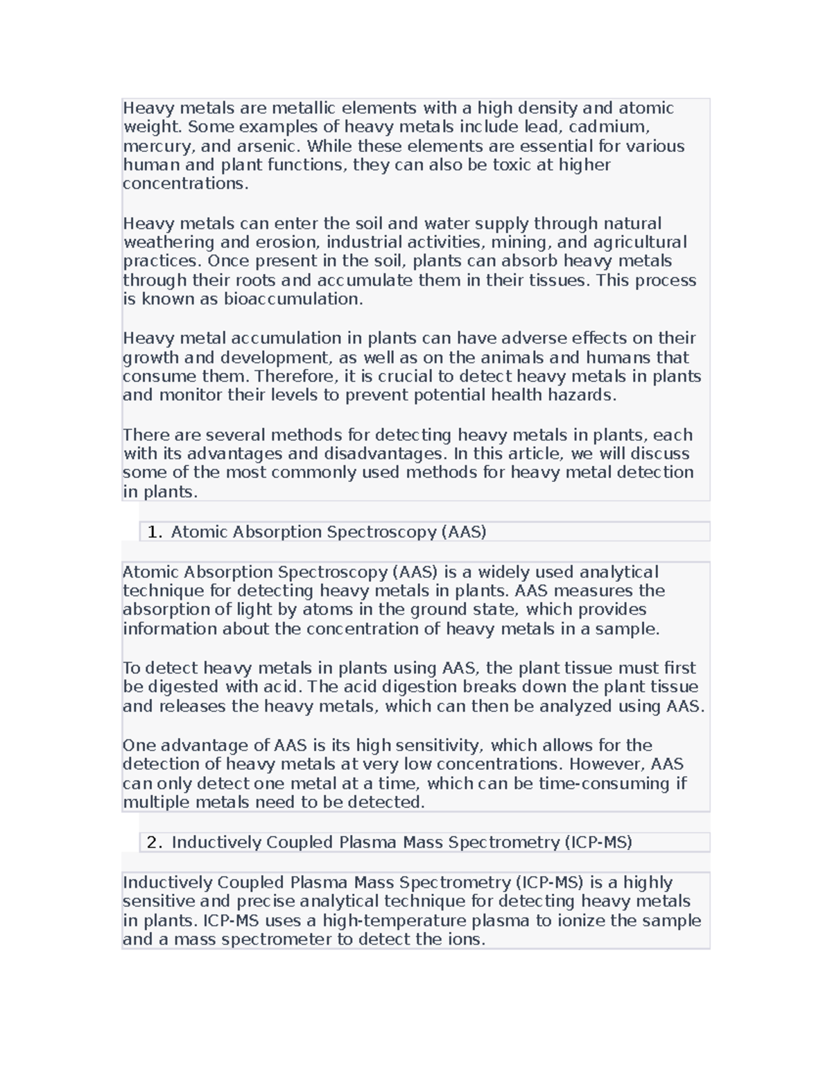 Heavy metals are metallic elements with a high density and atomic ...