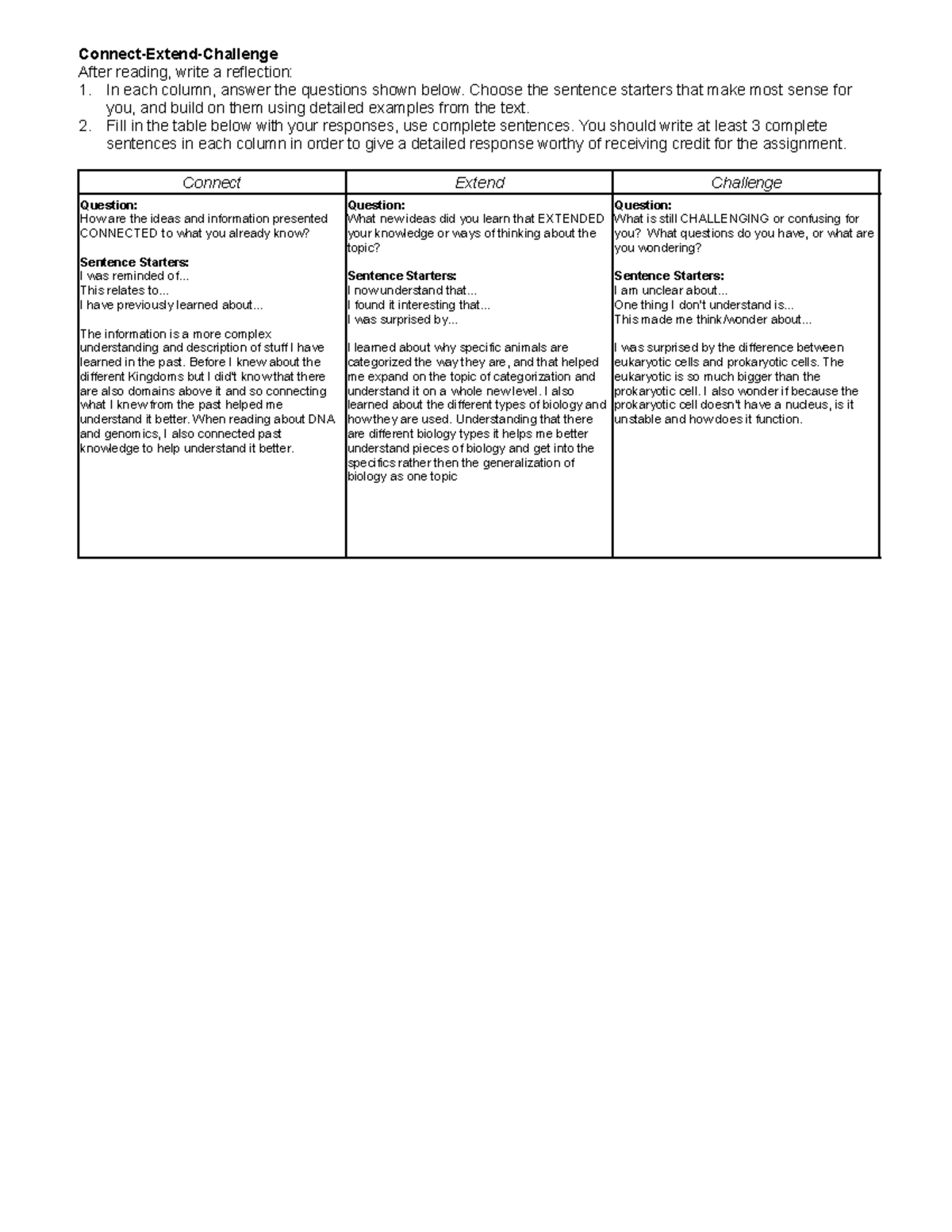 Cruz H Connect-Extend-Challenge - Connect-Extend-Challenge After ...