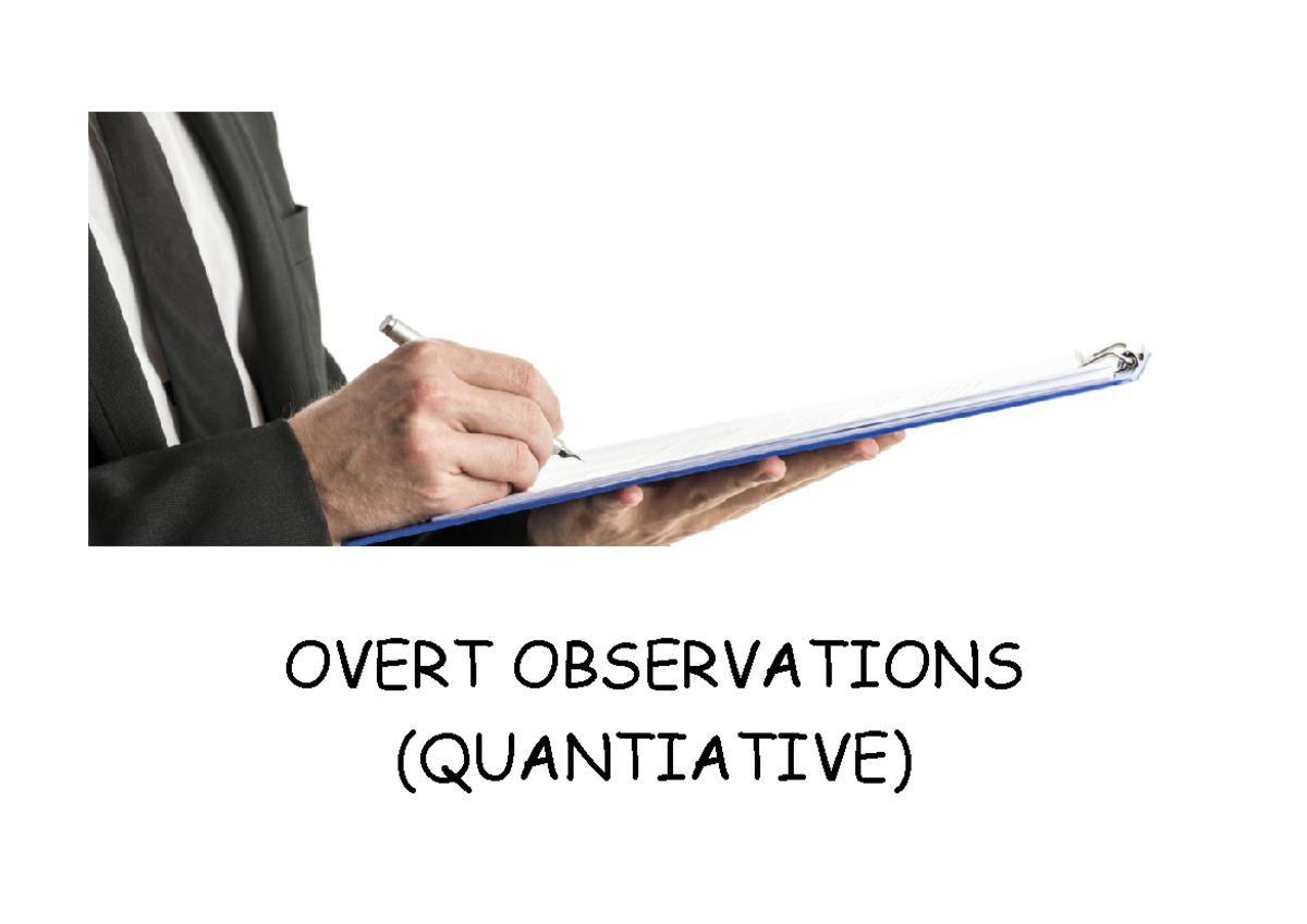 Research Methods Cards - Social Sciences - OVERT OBSERVATIONS ...