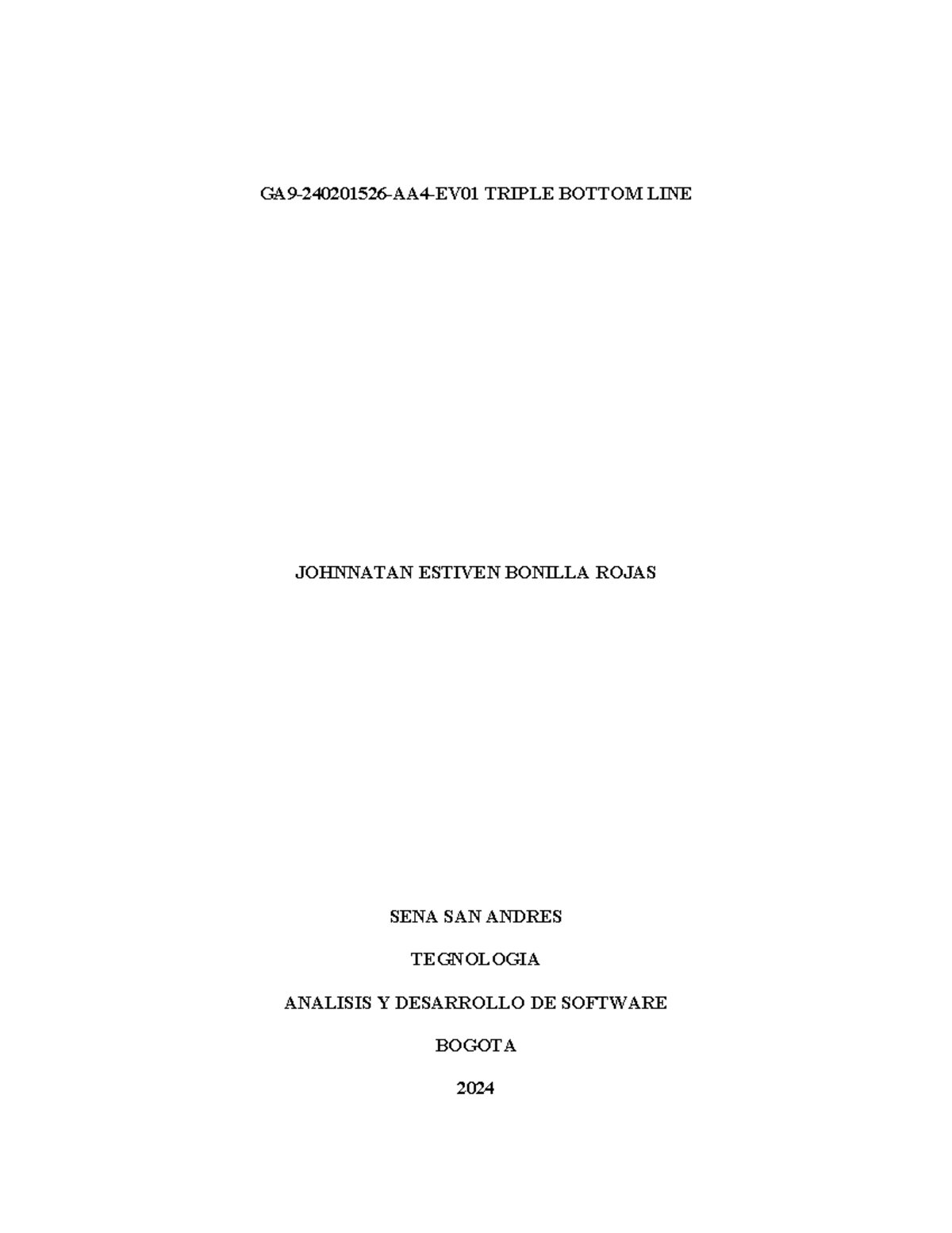 Triple botton line - GA9-240201526-AA4-EV01 TRIPLE BOTTOM LINE ...