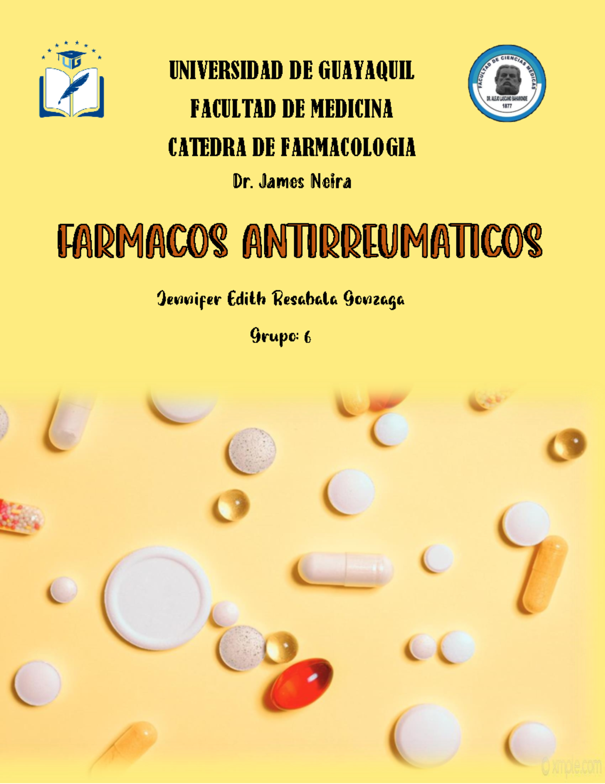 Farmacos Antirreumáticos Modificadores DE LA Enfermedad - UNIVERSIDAD ...