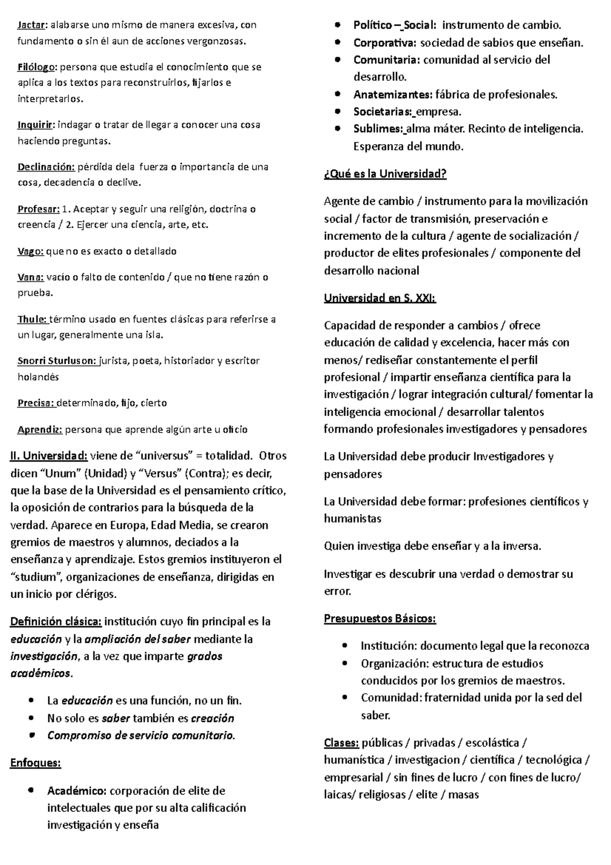 ETU Clases - Resumen Lenguaje - Jactar: alabarse uno mismo de manera ...