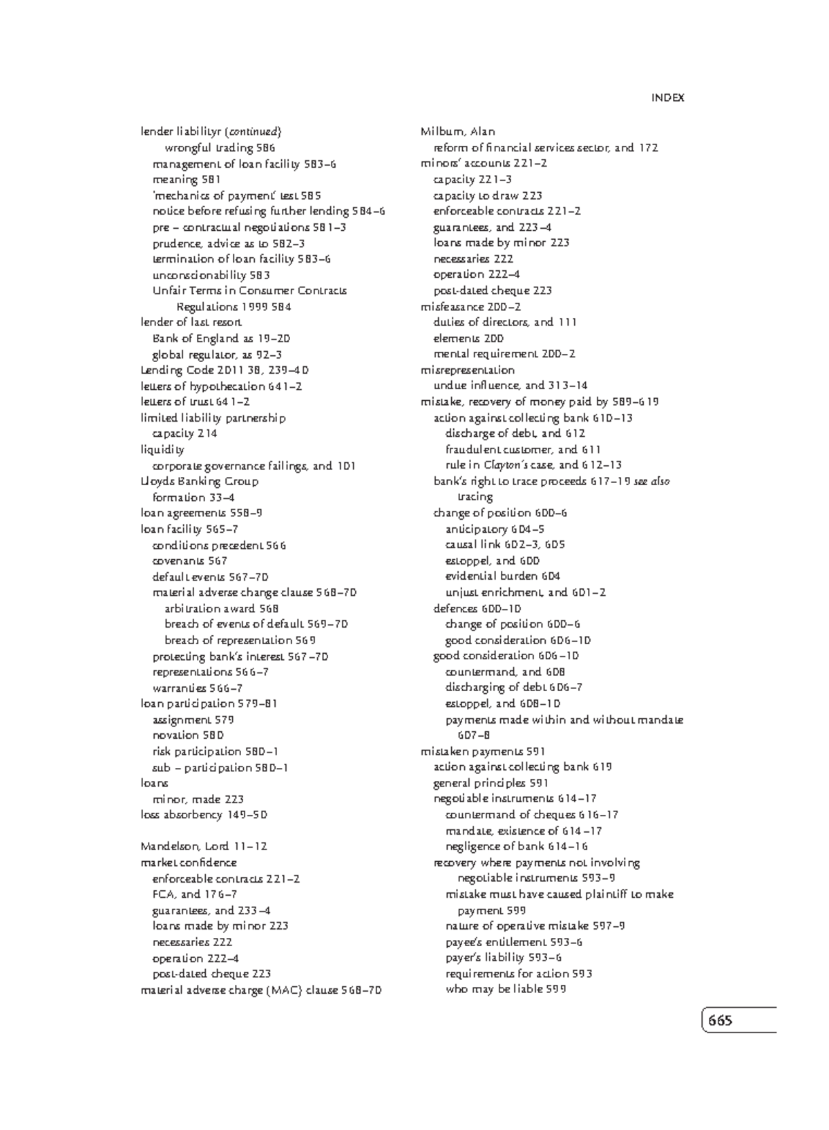 Zlib - n/a - INDEX bank’s right to trace proceeds 617–19 see also ...