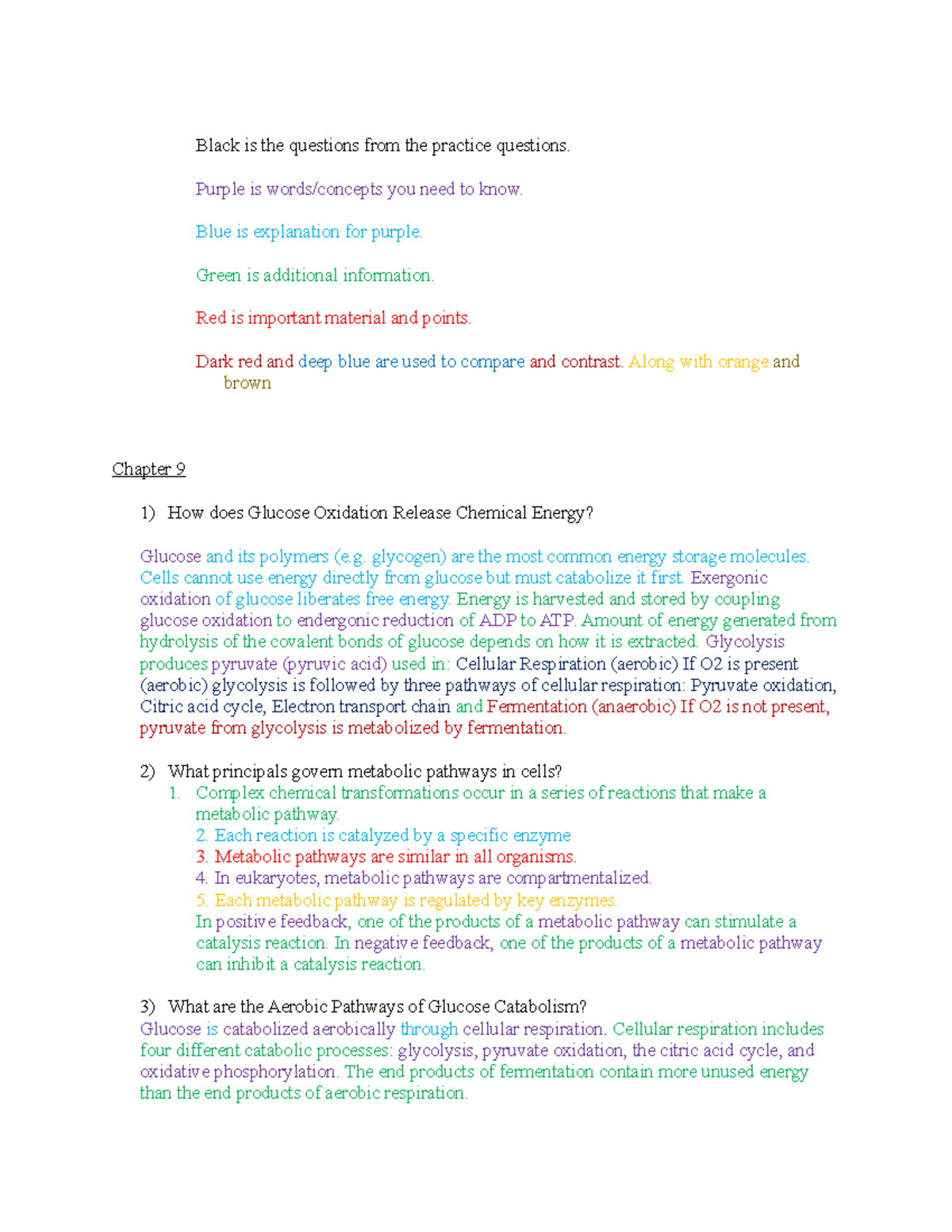 Study guide test 2 - reveiw of test 2 - Black is the questions from the ...