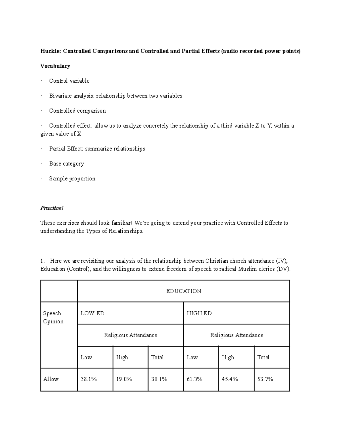 2.6 Controlled Comparisons In Class Assignment - Huckle: Controlled Comparisons and Controlled ...