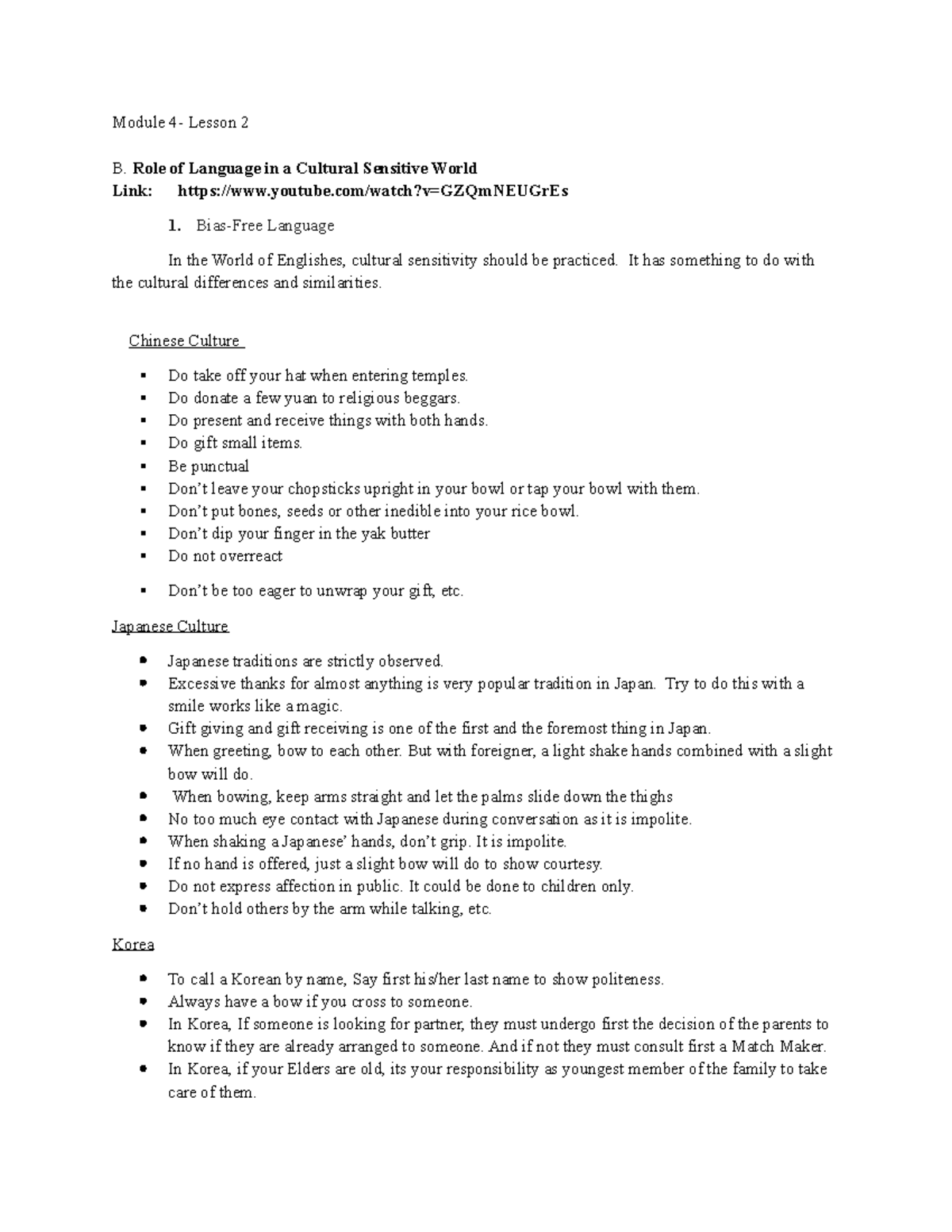 Module-4-Lesson-2-Role-of-Language - Module 4- Lesson 2 B. Role of ...