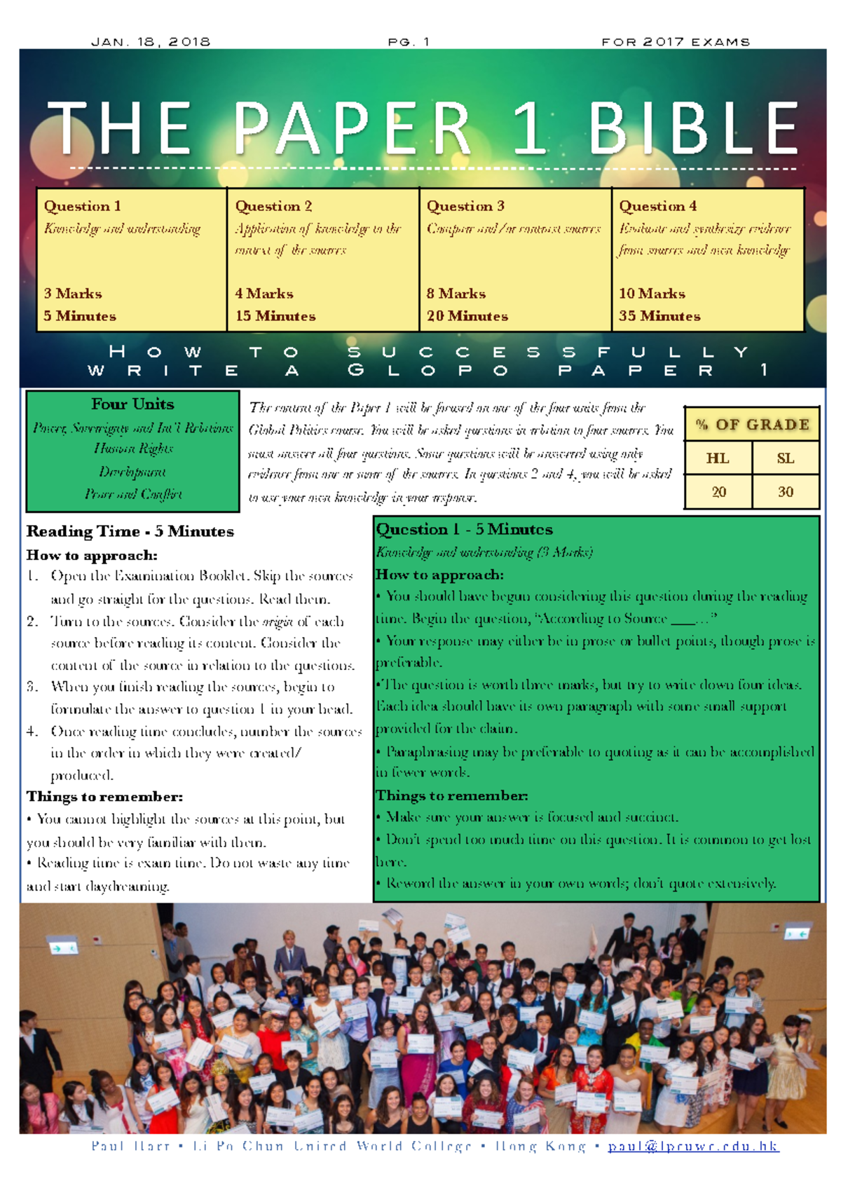 The glopo paper 1 bible - ####### J a n. 1 8 , 2 0 1 8 p g.! 1 f o r 2 ...