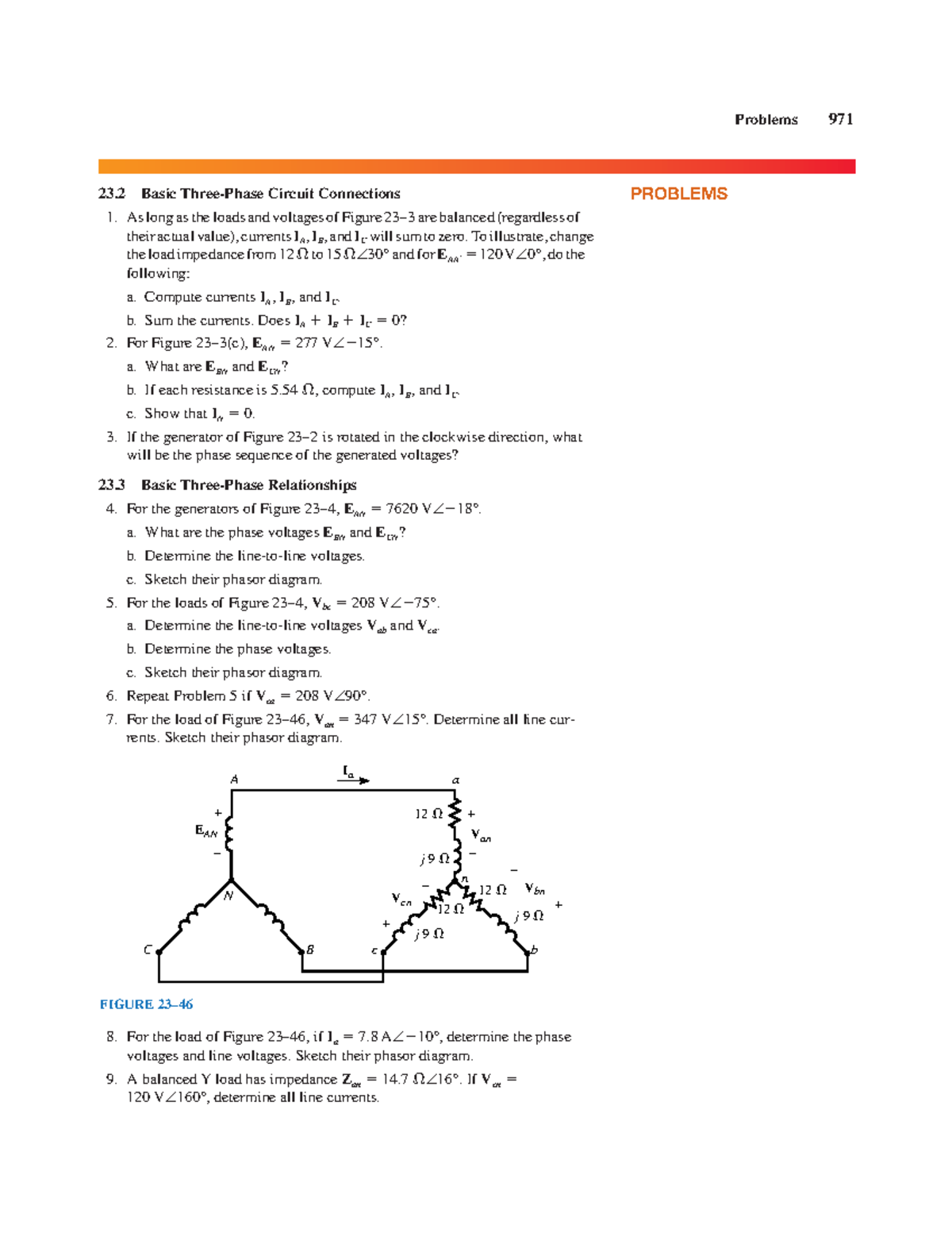 Circuit Analysis (86) - 23 Basic Three-Phase Circuit Connections 1. As ...