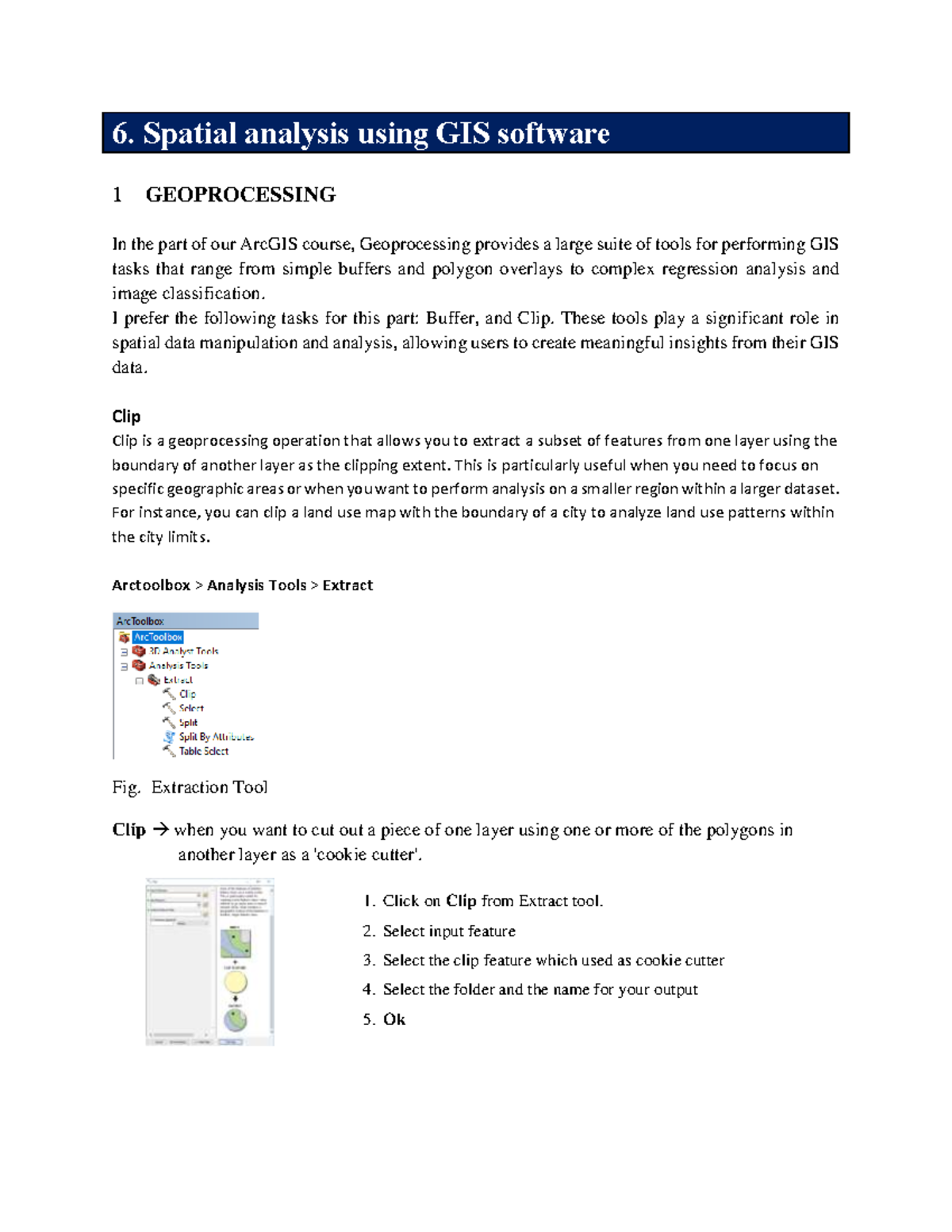 Part 6 and 7 Spatial analysis and Cartographic Design and Mapping - 6. Spatial analysis using ...