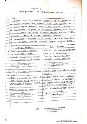 Dsap ch 1 2 3 4 5 - Digital signal analysis and processing - Studocu