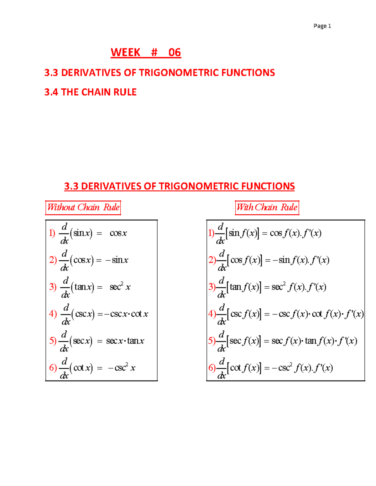 WEEK 06 - Lecture notes 6 - Warning: TT: undefined function: 32 WEEK ...