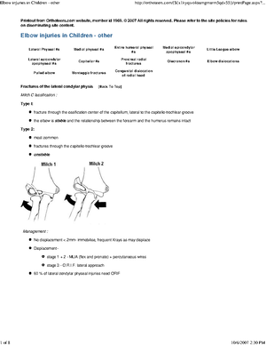 Adult elbow injuries - traumatologia so ortopedie - Adult elbow ...