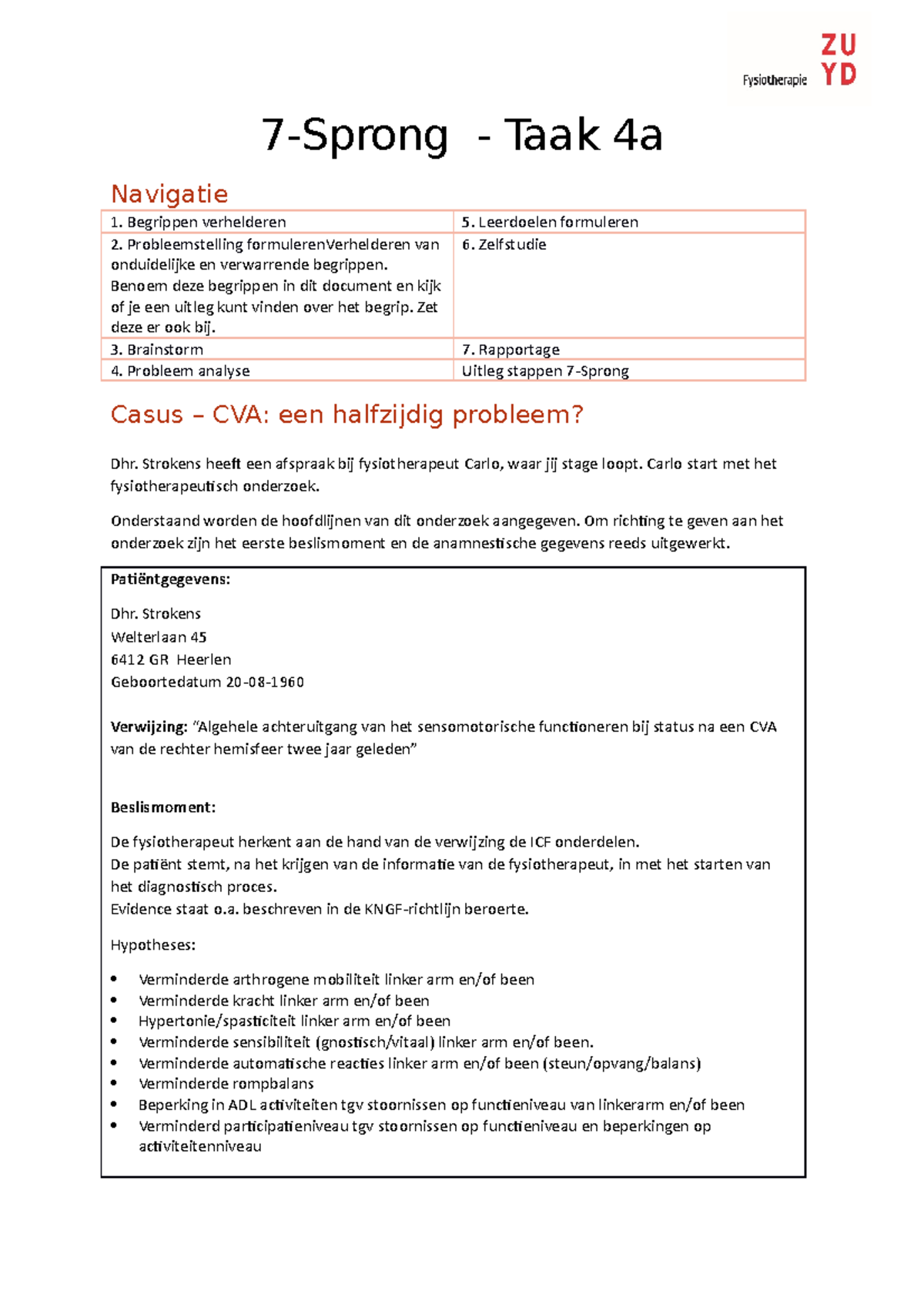 7-sprong document taak 4a - 7-Sprong - Taak 4a Navigatie Begrippen ...