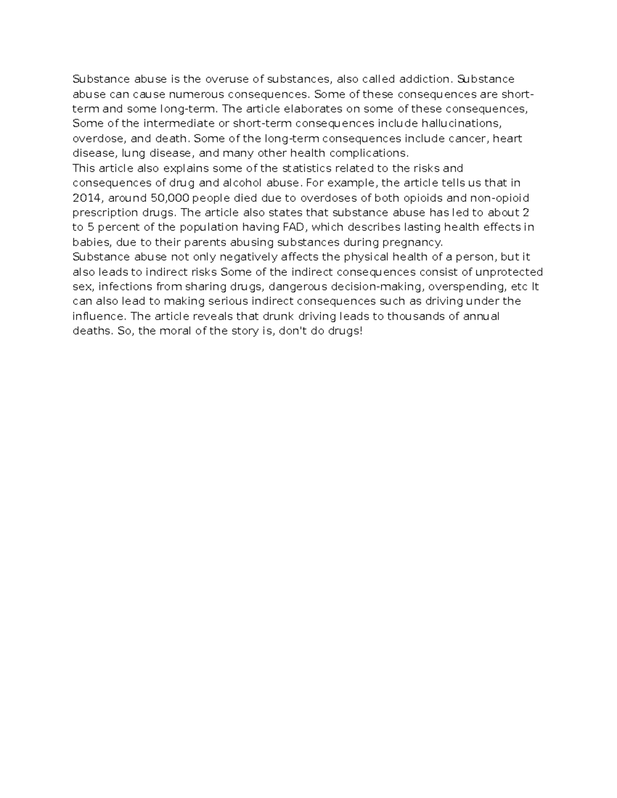 G - research! - Substance abuse is the overuse of substances, also ...