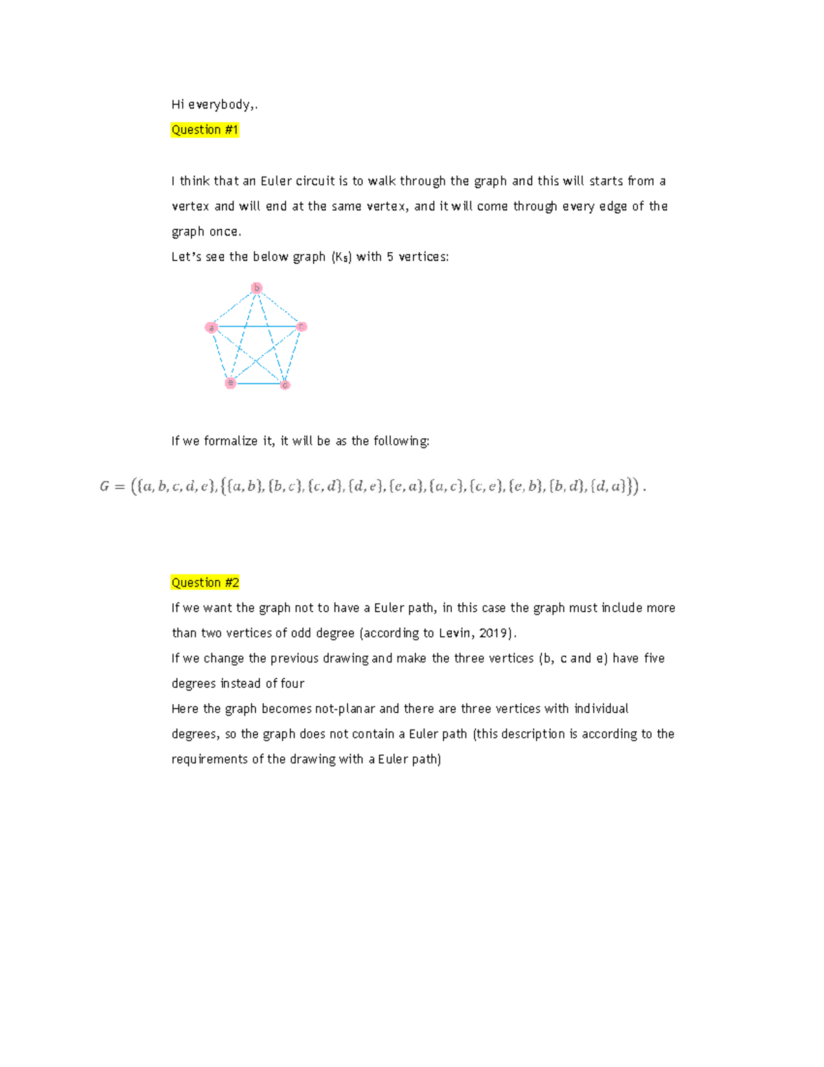 DF7-N - Discrete Mathematics MATH 1302 Discussion Forum Unit 7 2022 - Hi everybody,. Question ...