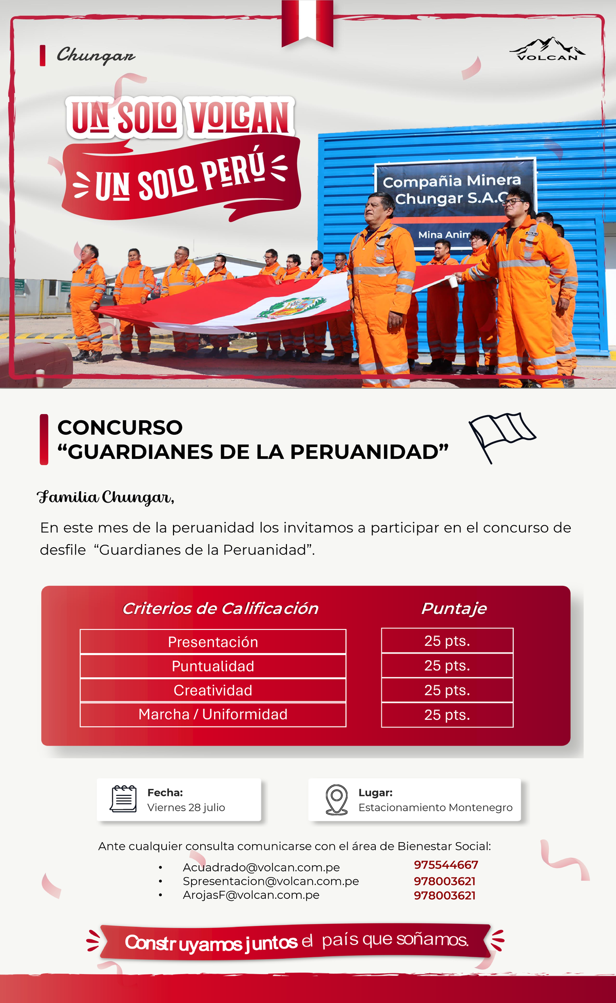Concurso de Desfile - En este mes de la peruanidad los invitamos a ...