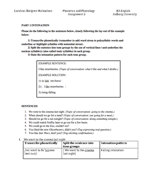 Caroline Abelgren Michaelsen Phon Assign 2 - Caroline Abelgren ...