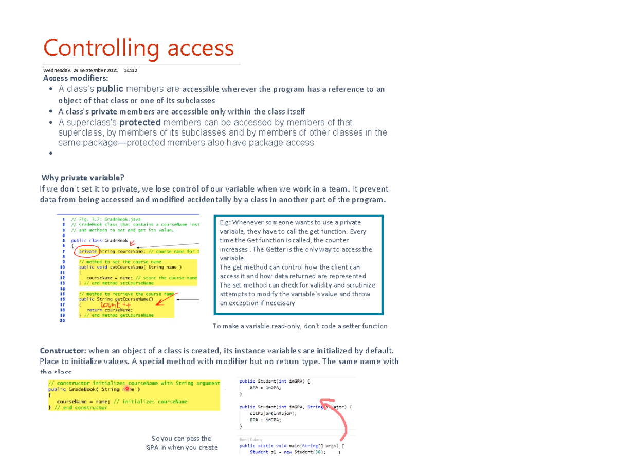 Controlling Acess Hmmmmm Controlling Access Wednesday 29 September 2021 14 Why Private