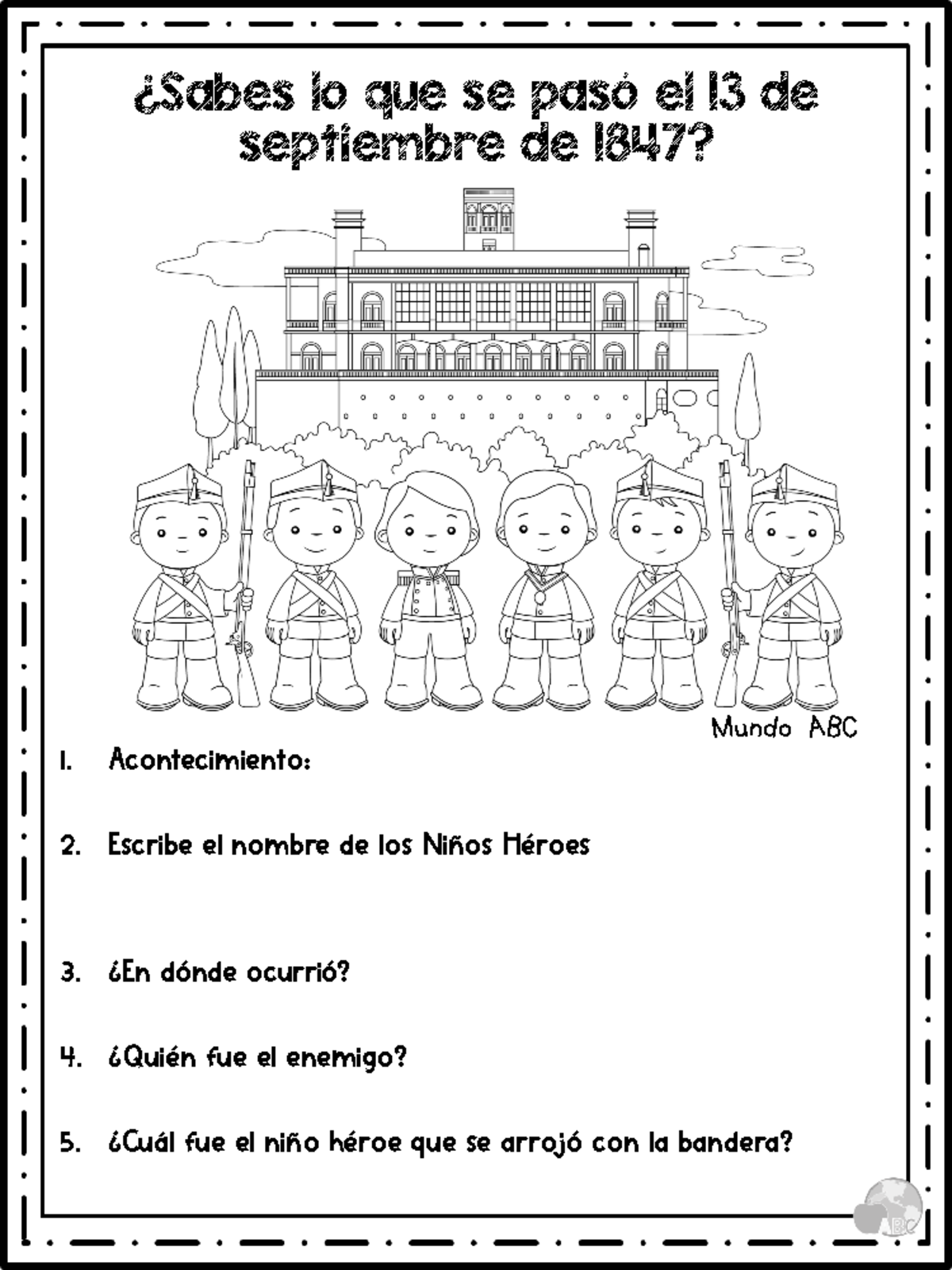 73. Actividades Niños Heroes - øSabes lo que se pasÛ el 13 de ...