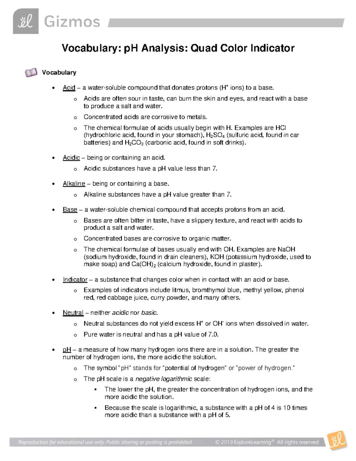 P HQuad Color Vocab - mmm - 2019 Vocabulary: pH Analysis: Quad Color ...