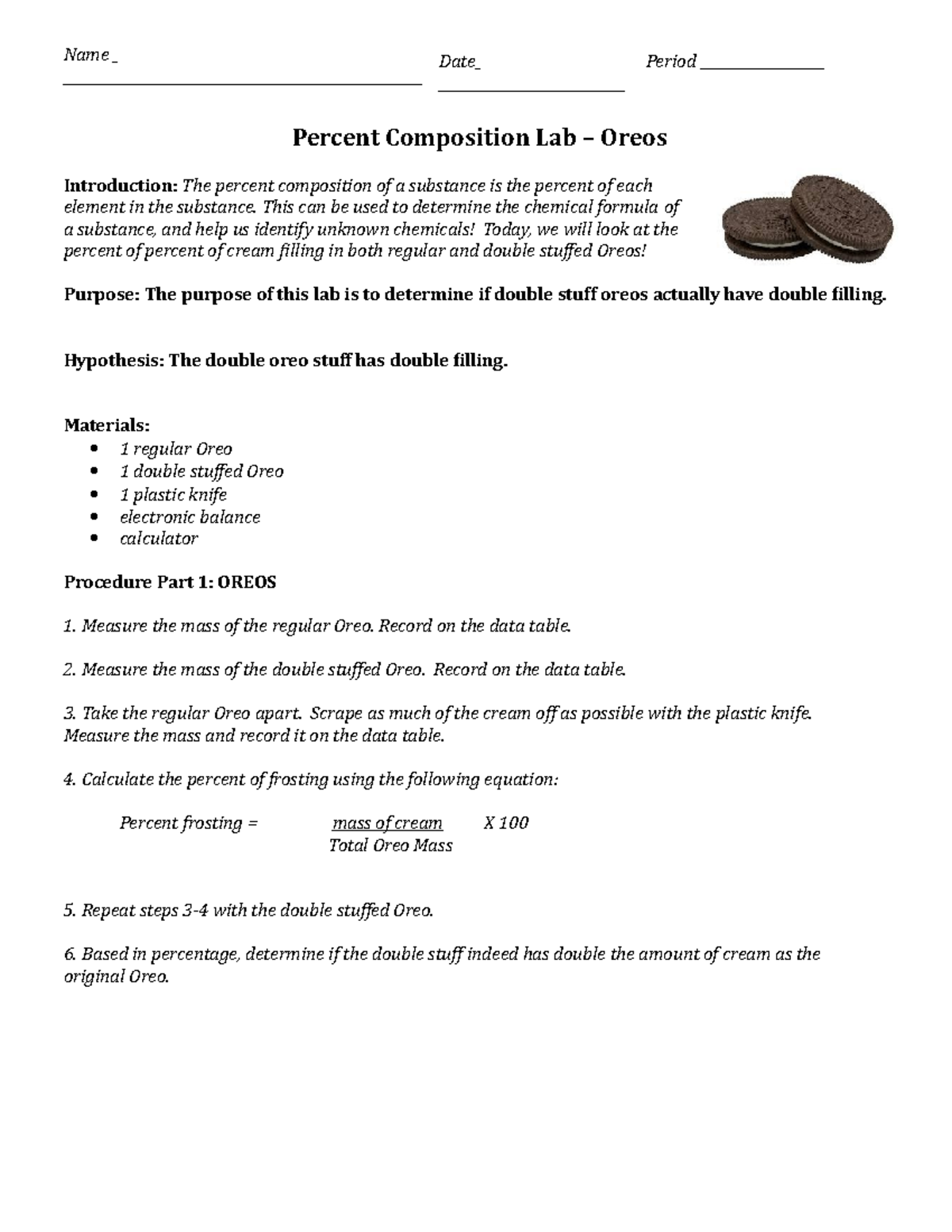 Oreo-Lab-Revised-2020 Anwers - Anatomia - Studocu