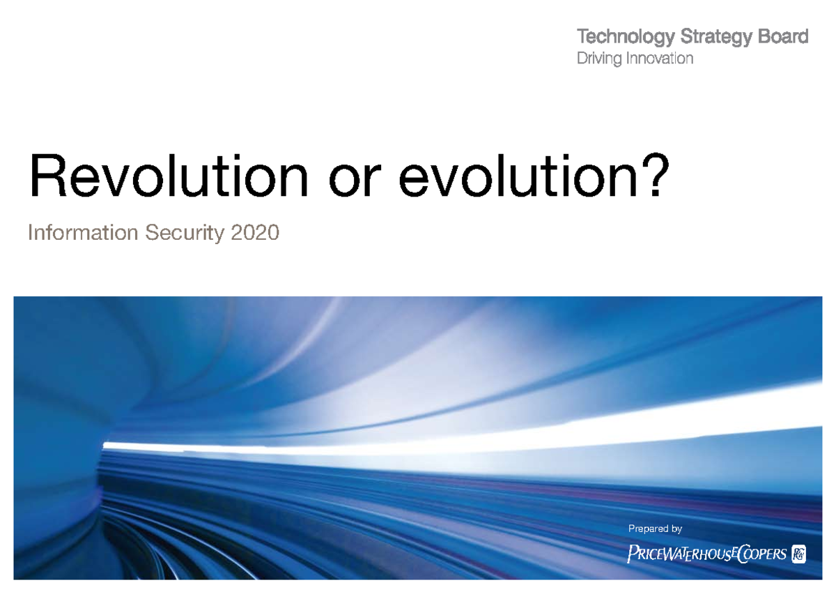 PWC-Information Security 2020 - Revolution or evolution? Information ...