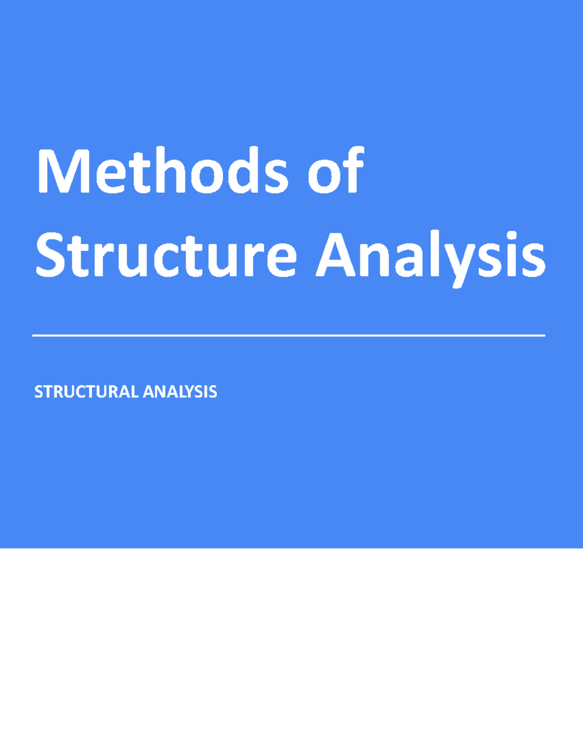 Methods of Structure Analysis - ####### Copyright © 2014-2021 Testbook ...