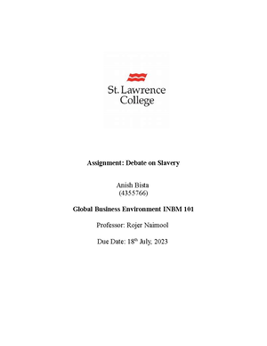 SWOT - Nitea - Current Events Global Business Environment Submitted by ...