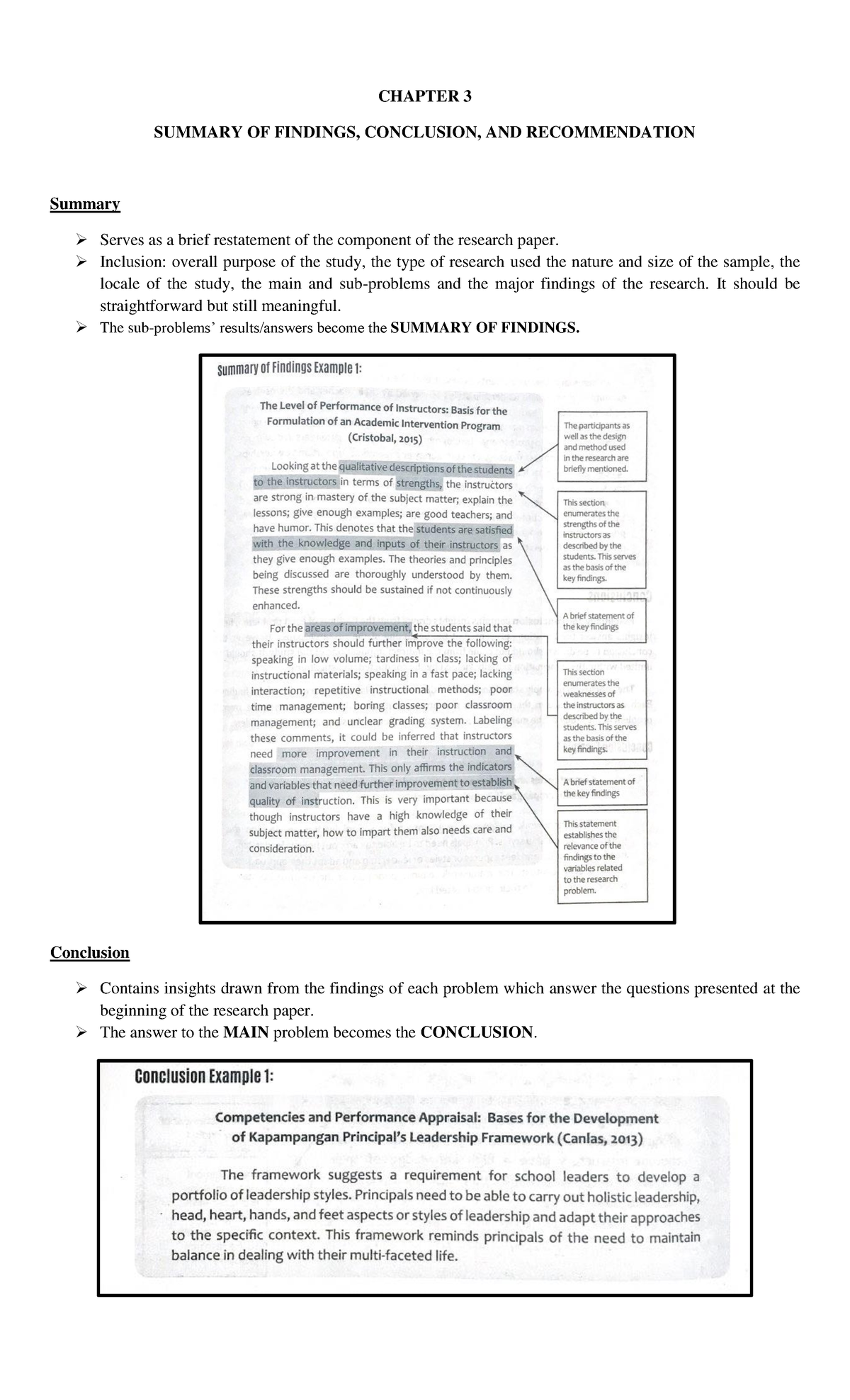 Chapter-3 - none - CHAPTER 3 SUMMARY OF FINDINGS, CONCLUSION, AND ...
