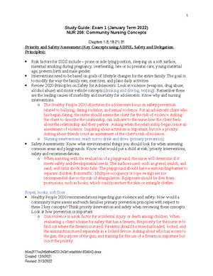 Test 2 Mod 3 - Test 2 - Mod 3 - Introduction to Nursing Professional ...