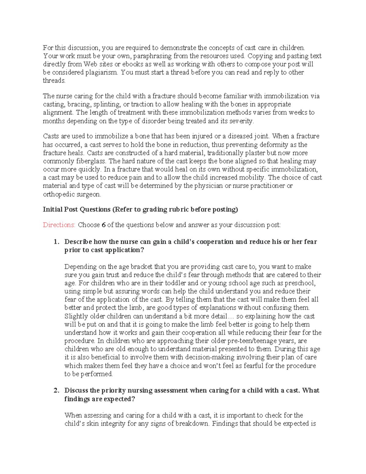 Discussion 10 - For this discussion, you are required to demonstrate ...