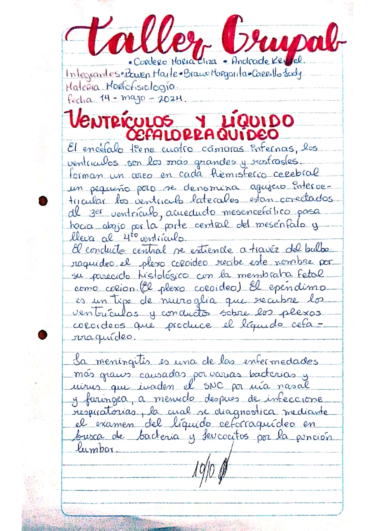 Pares craneales - Nada - Nombre de la estudiante: Norma Garcia ...