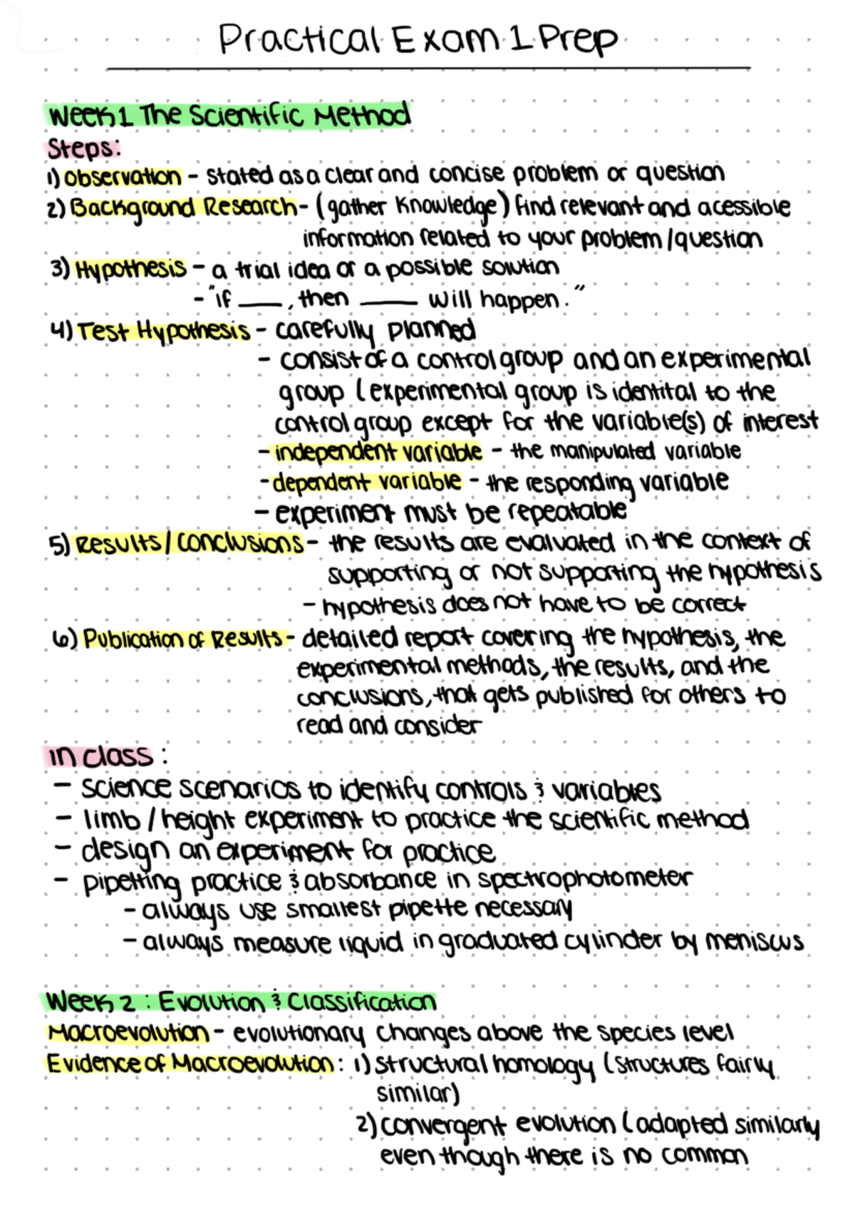 Practical Exam 1 Study Guide - Practical Exam 1 Prep week 1 The ...