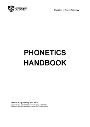 HCE chart for printing - PHONEMIC SYMBOLS OF AUSTRALIAN ENGLISH The HCE ...