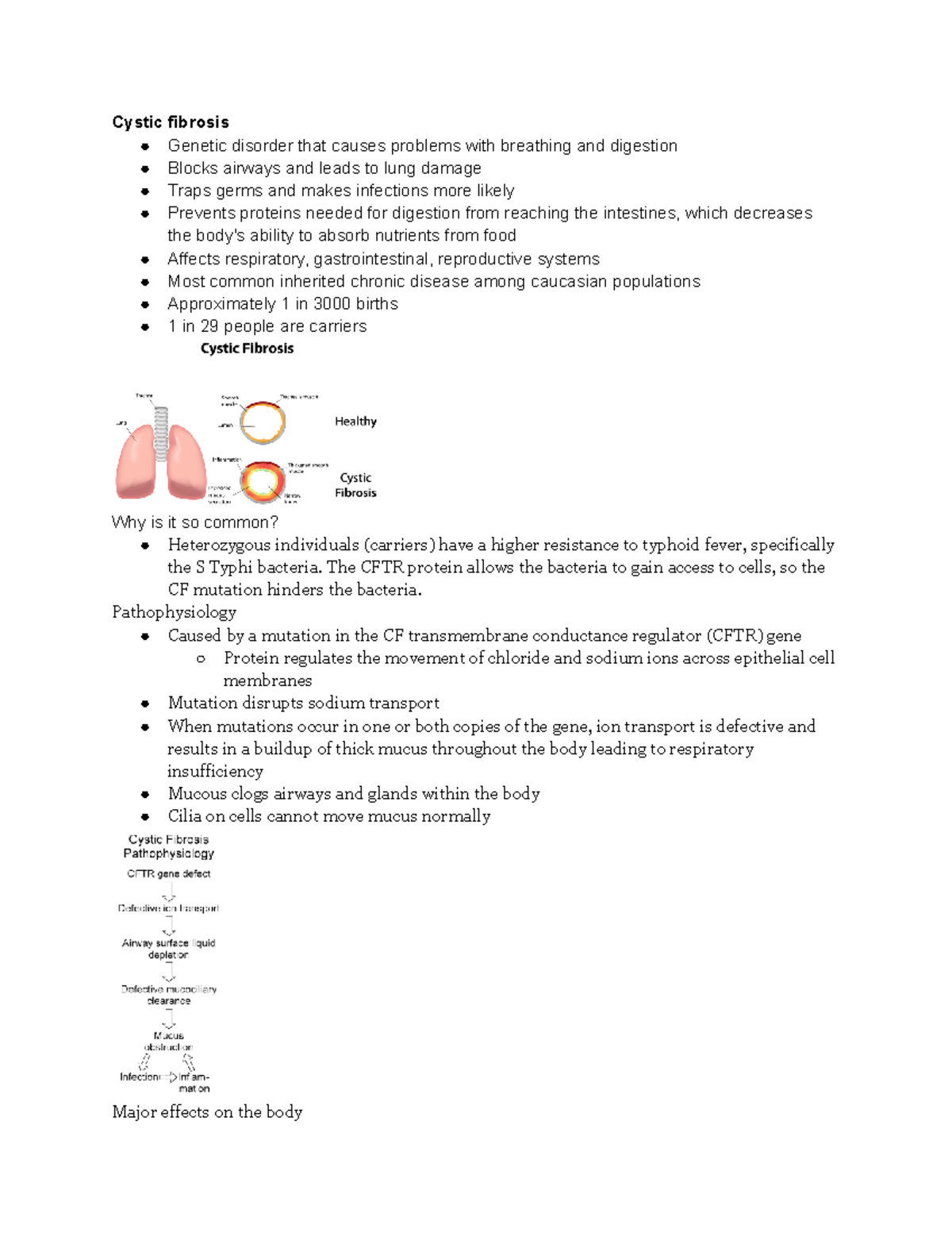 Cystic fibrosis - Cystic fibrosis Genetic disorder that causes problems ...