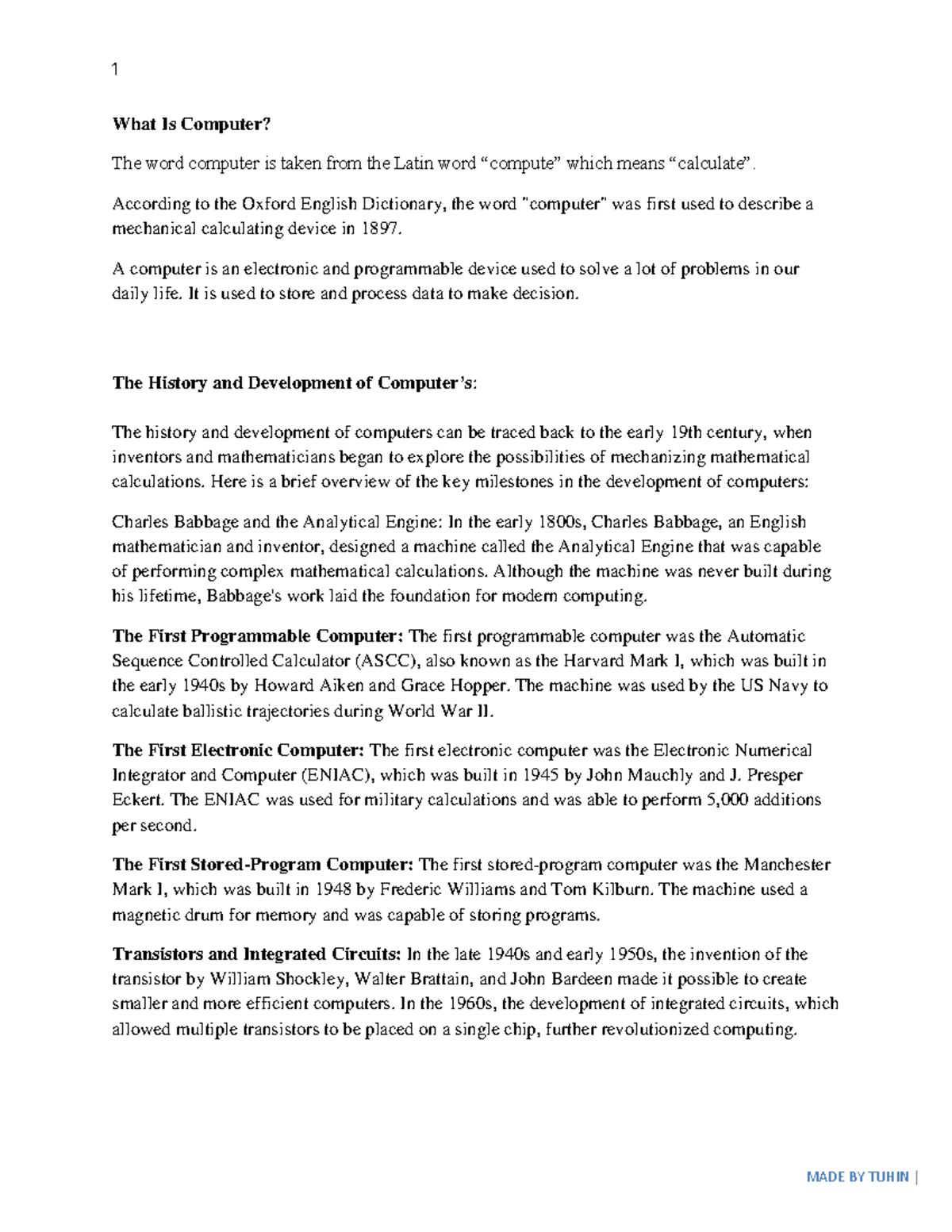 Computer Basics - This CSE Fundamentals notes hope will help you a bit ... Computer Basics - This CSE Fundamentals notes hope will help you a bit ...