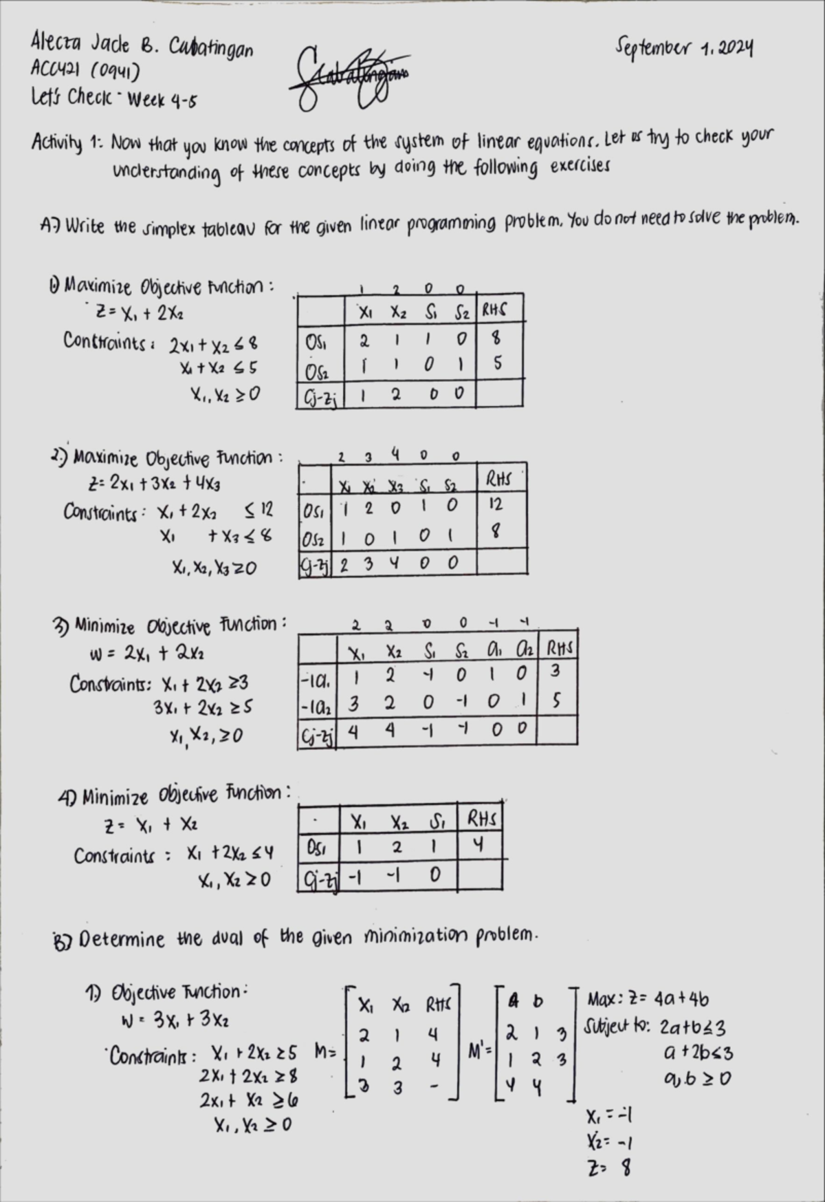 Cabatingan-Week4-5-Lets Check - Alecza Jade B. Cabatingan September 1 ...