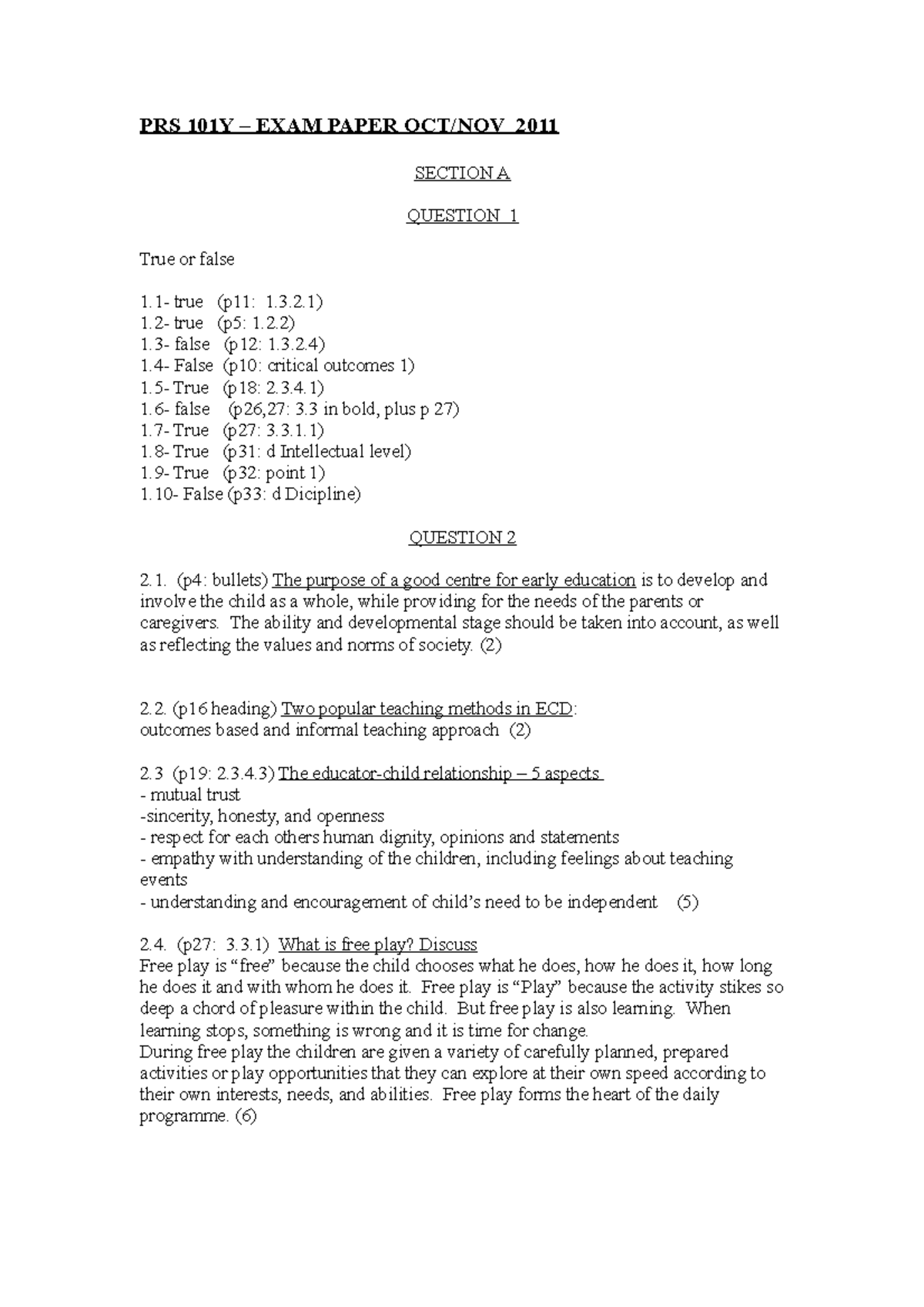 PRS101Y Oct-Nov 11 - fpt3701 - PRS 101Y – EXAM PAPER OCT/NOV 2011 ...