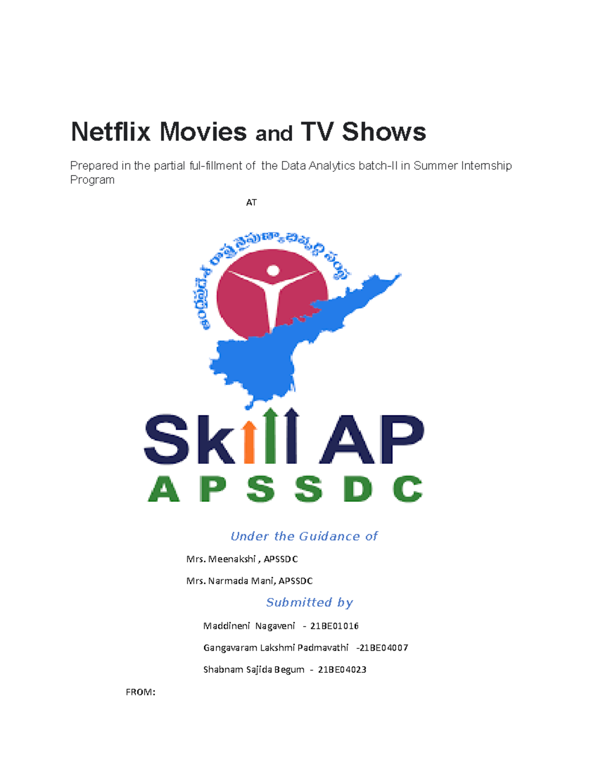 Netflix Movies and TV Shows internship program - Netflix Movies and TV ...