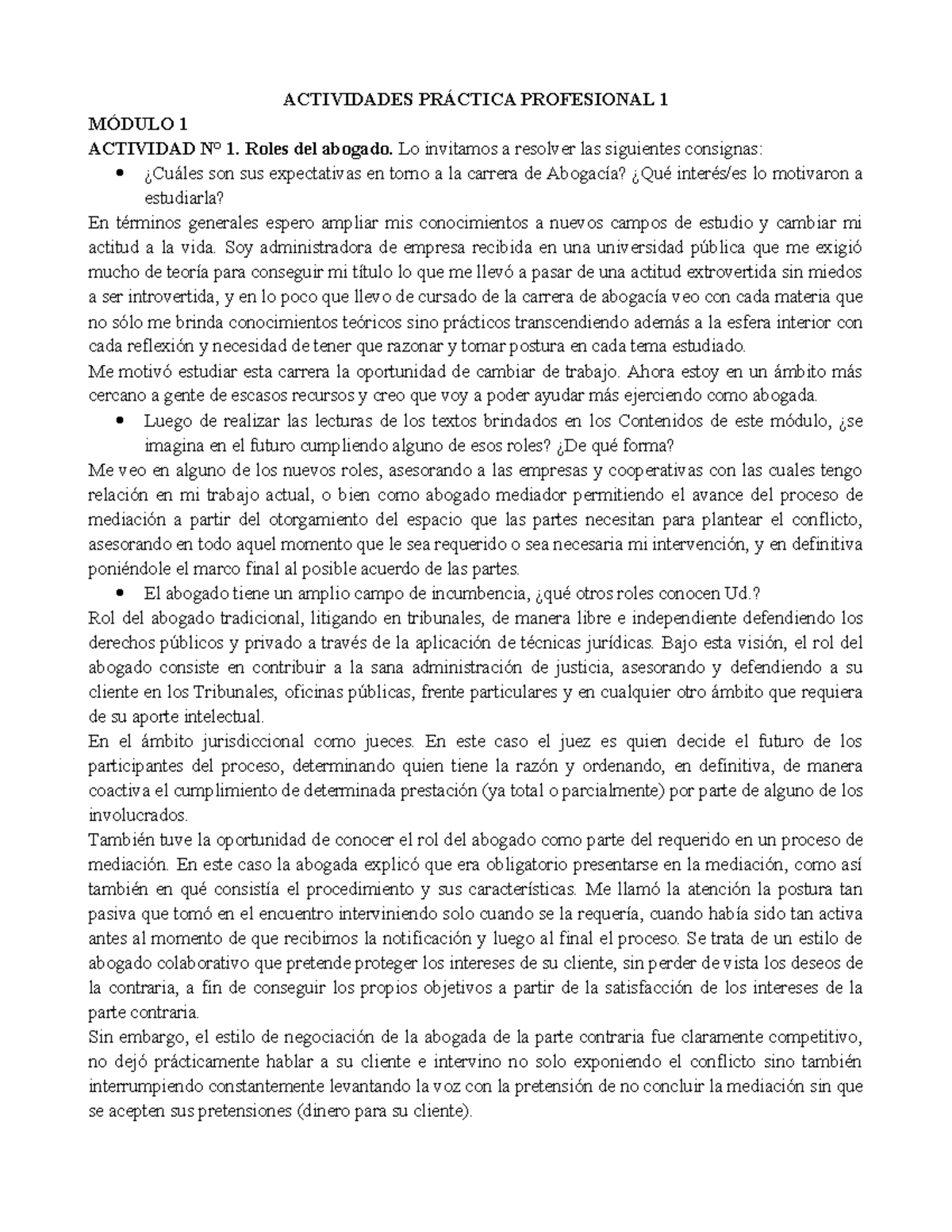 Actividades Practica Profesional 1-NAS - ACTIVIDADES PRÁCTICA ...