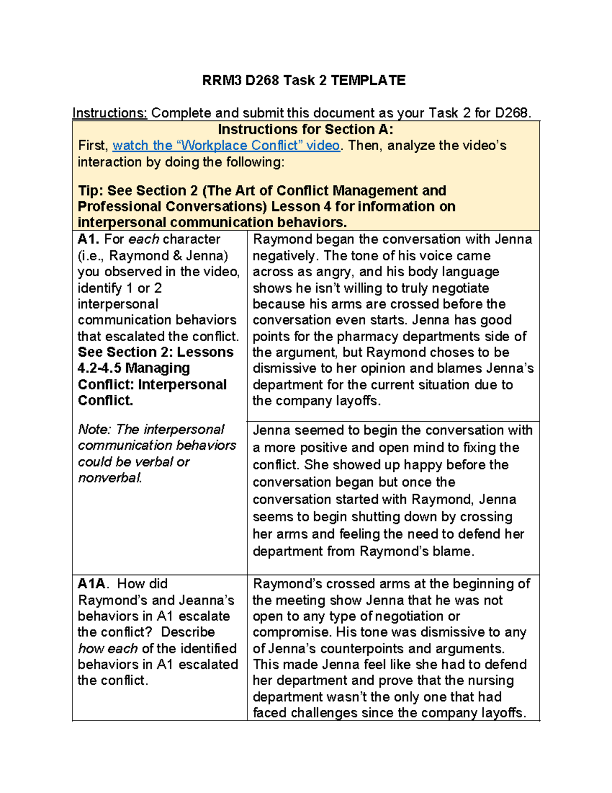 RRM3 D268 Task 2 - PASSED - RRM3 D268 Task 2 TEMPLATE Instructions ...