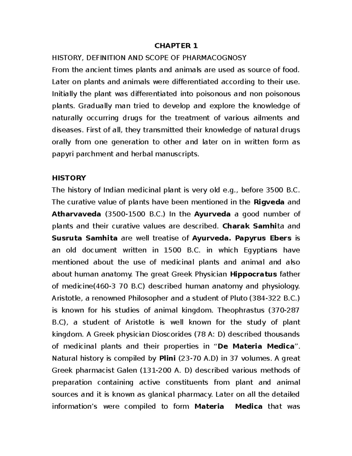 Cognosy Intro - NOTES BY AHMED MOHAMMED - CHAPTER 1 HISTORY, DEFINITION ...