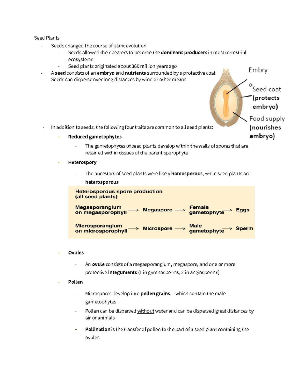 Plants II - Lecture 16 Notes - BSC 196 - ISU - Studocu