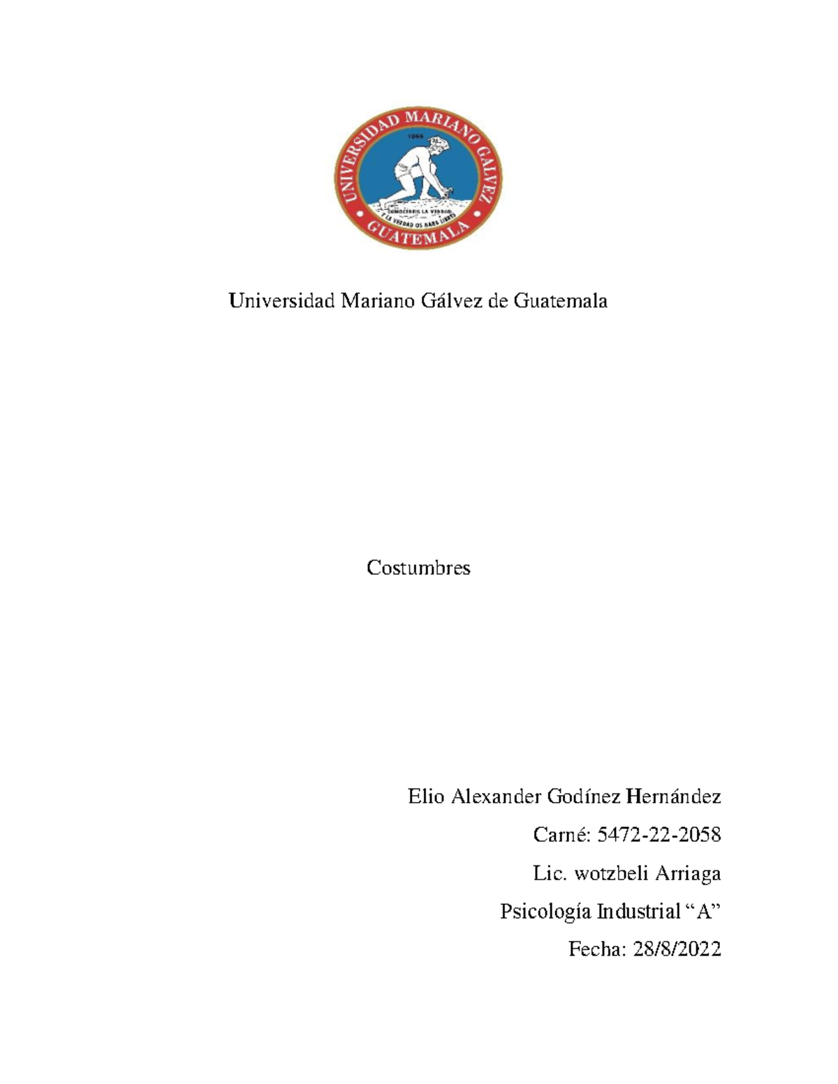 Costumbres antropologia - Universidad Mariano Gálvez de Guatemala ...