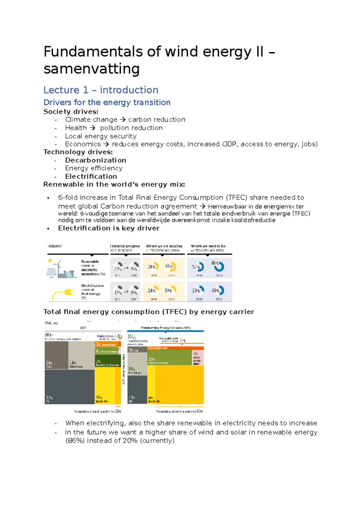 Fundamentals of wind energy II - notes - Fundamentals of wind energy II ...