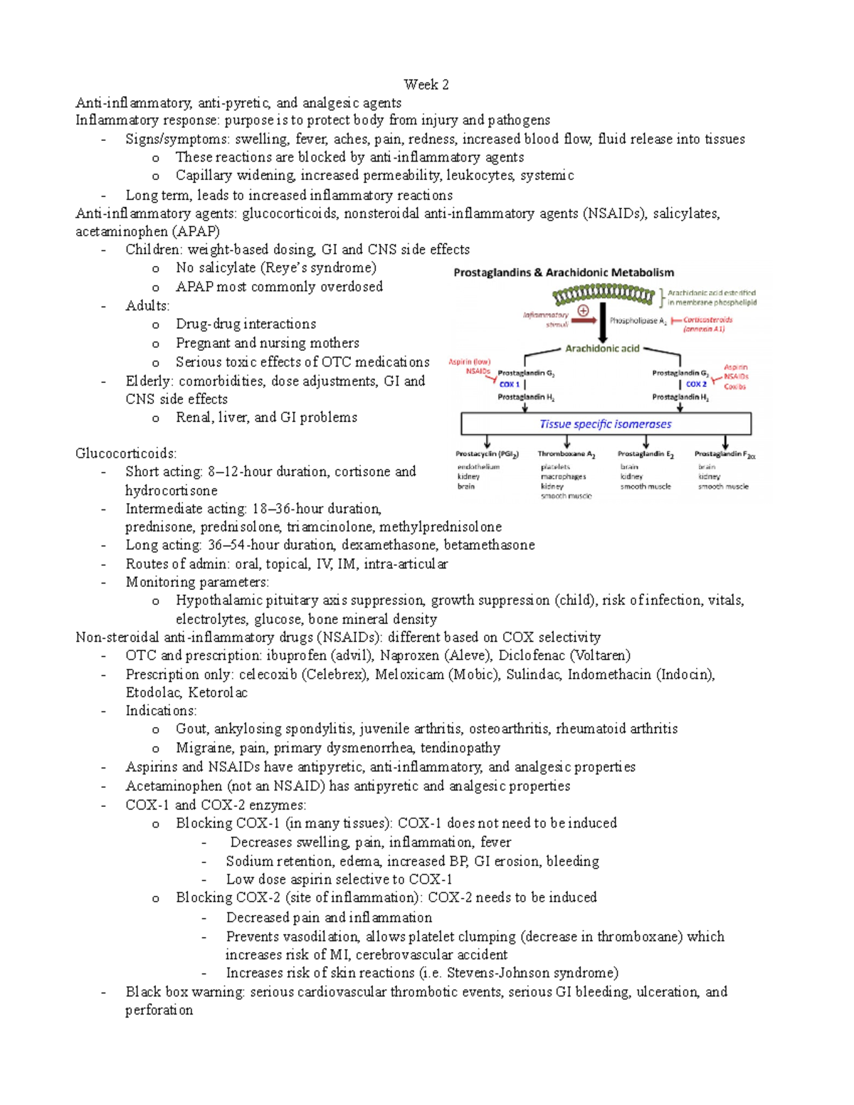 Week 2 - Subjective and Objective Documentation - Week 2 Anti ...