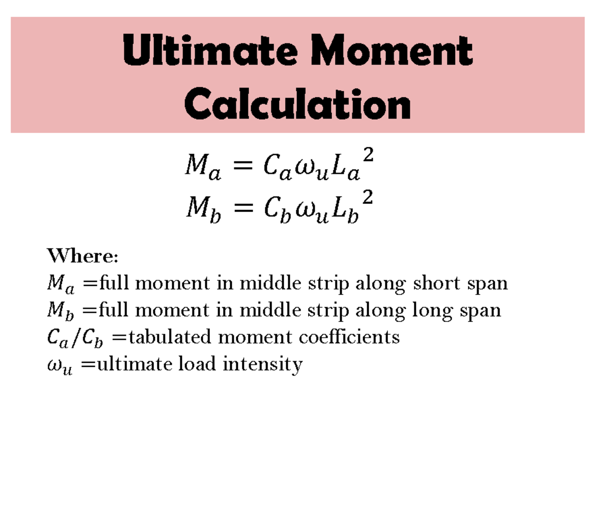 TWO WAY SLAB PDF PART 2 - Two Way Slab RCD - Ultimate Moment ...
