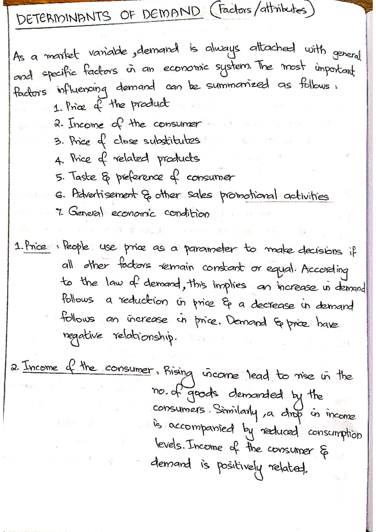 Determinants of demand - Managerial economics under Calicut University ...