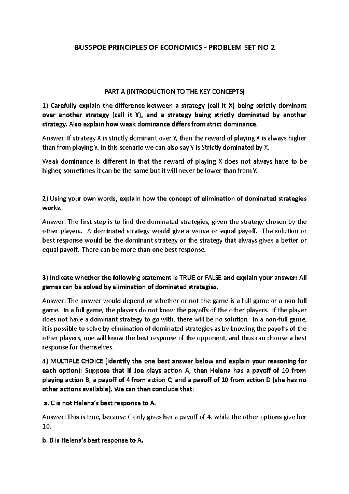 BUS5POE - PS 2 - Economics Tutorials - BUS5POE PRINCIPLES OF ECONOMICS ...